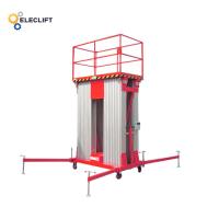 China 220V Aluminum Lift Platform Non Slip Electric Man Lift for sale
