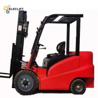 China 0-15Km/H Travel Speed Industrial Four Wheel Forklift Truck 1-3 Tons Capacity for sale