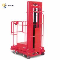 China AC Motor Semi Electric Order Picker With Lifting Height 2.7m-6m for sale