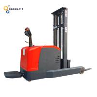 China Pneumatic Tire Warehouse Forklift Trucks Electric Reach Stacker For Logistics Operations for sale