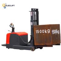 China Warehouse Double Electric Riding Pallet Jack And Forklift PLC Control for sale