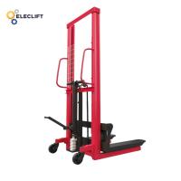 China Lifting Height 1800mm Electric Manual Pallet Stacker 1550*550*1450mm for sale