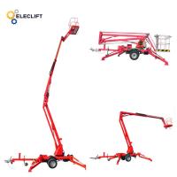 China ISO Mobile Boom Lift Telescoping Man Lift Stowed Height 7Ft-10Ft for sale