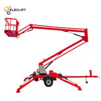 China 500-1000Lbs Narrow Electric Articulating Boom Lift Narrow Tracks 35 45 for sale