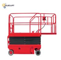 China 1.2M*0.8M Platform Aerial Heavy Capacity Scissor Lift Net Weight 400KG for sale