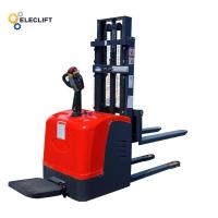 China Battery Operated Reach Electric Stacker Truck Lifting Speed 0.15m/S for sale