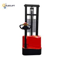 China Rubber Wheel 24VDC Battery Powered Full Electric Pallet Stacker 120Ah for sale