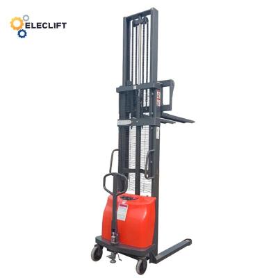 China Polyurethane Wheel Hand Semi Electric Pallet Stacker 24V 120Ah for sale