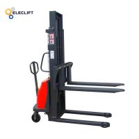 China Overall Length 1700mm Battery Operated Semi Electric Forklift 24V 20A for sale