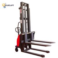 China 200mm Drive Wheel Battery Operated Semi Electric Walkie Stacker 2 Ton for sale