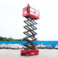 China Hydraulic 20 Ft Self Propelled Scissor Lift Dimensions 4x8 Feet for sale