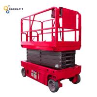 China Manual Steering Self Propelled Scissor Lift With Emergency Stop Button for sale