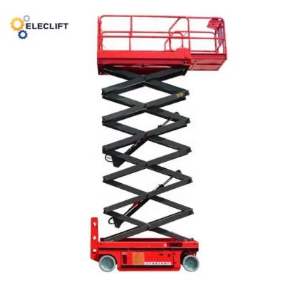 China 40 Foot Scissor Lift Electric Platform Lift Drive Speed 2-4mph for sale