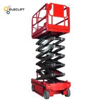 China Manual Steering Self Propelled Scissor Lift With Emergency Stop Button for sale