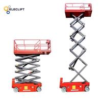 China 4x8 Feet Electric Self Propelled Scissor Lift Trolley 2-3 Feet/Minute for sale