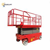 China Hydraulic Scissor Lift Self Propelled Lifting Platform 4x8 Feet Dimensions for sale
