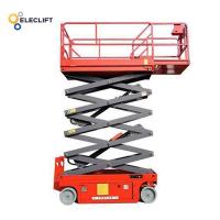 China 4x8 Feet Electric Self Propelled Scissor Lift Trolley 2-3 Feet/Minute for sale