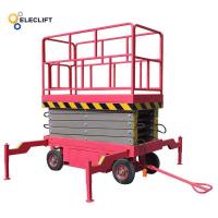China ISO Motorised Mobile Scissor Lift With Pneumatic/Solid Wheels for sale