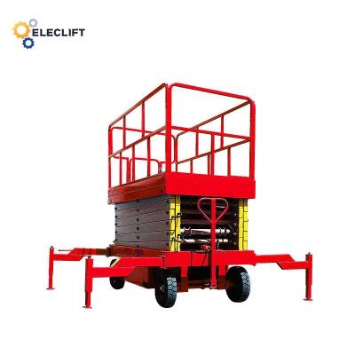 China 300kg-2000kg Mobile Scissor Lift Platform 2.5m-4m With Remote Control for sale