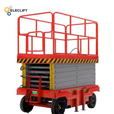 China Remote Control Mobile Scissor Platform Mobile Lift Cart 2.5m-4m for sale