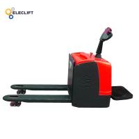 China Polyurethane Tires Full Electric Pallet Truck for Warehouse 24V/1.2KW 550/685Mm Width for sale