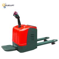 China Polyurethane Tires Full Electric Pallet Truck for Warehouse 24V/1.2KW 550/685Mm Width for sale