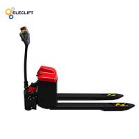 China 160mm Fork Width Full Electric Pallet Truck Power Pallet Jack 24V DC for sale