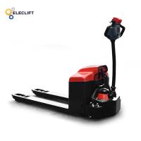 China 160mm Fork Width Full Electric Pallet Truck Power Pallet Jack 24V DC for sale