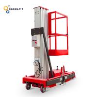 China 500kg Aluminum Lift Platform 4m-16m Height Manual / Remote Control Indoor / Outdoor Usage Safety Limit Switch for sale