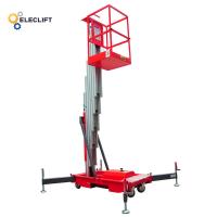 China 8m/Min Aluminum Lift Platform Self Propelled Single Man Lift 1.2mx0.8m for sale