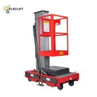 China Safety Limit Switch Aluminum Lift Platform Single Man Electric Scissor Lifts 220V for sale