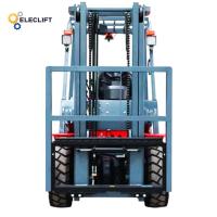 China Logistic Diesel Operated Forklift 4 Wheel Steering Forklift for sale