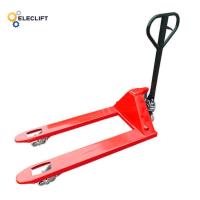 China Steel Aluminum Manual Pallet Truck Hand Pump Truck Raised Height 7.9-8.6 In for sale