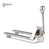 China 2500kg Stainless Steel Pallet Truck Manual With Polyurethane Wheels for sale