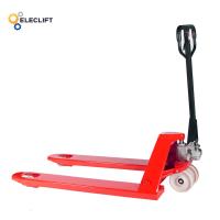 China 6-8 In Width Polyurethane Manual Pallet Truck Hydraulic Stacker Lift Truck for sale
