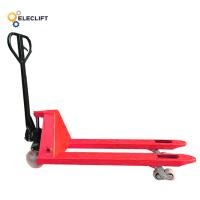 China Aluminum Crown Manual High Lift Pallet Jack Lowered Height 2.9-3.3 In for sale