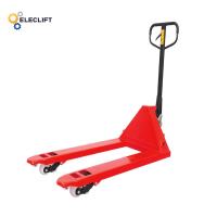 China 6-8 In Width Polyurethane Manual Pallet Truck Hydraulic Stacker Lift Truck for sale