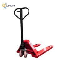 China Galvanized Manual Lift Truck Pallet Forklift With Customized Fork for sale