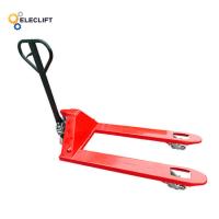 China Galvanized Manual Lift Truck Pallet Forklift With Customized Fork for sale