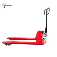 China 6-8 In Width Polyurethane Manual Pallet Truck Hydraulic Stacker Lift Truck for sale