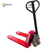 China Galvanized Manual Lift Truck Pallet Forklift With Customized Fork for sale