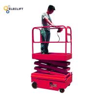 China 1.2m Small Electric Scissor Lift Platform Steel 1.5kw 220V With 1 Year for sale