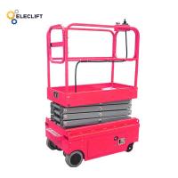 China Steel Residential Mini Scissor Lift 0.2M/S Lifting Speed 3.8M-6.7M Working Height for sale