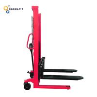 China Nylon Wheel Manual Pallet Stacker 1500kg With 550/685mm Fork Width for sale