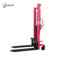 China Nylon Wheel Manual Pallet Stacker 1500kg With 550/685mm Fork Width for sale
