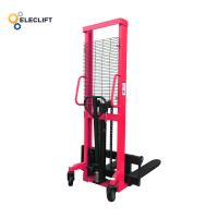 China Hand Operated Manual Hydraulic Pallet Stacker Lift Height 3000mm for sale