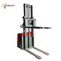 China 1150mm Fork Electric Pallet Truck Stacker 210Ah With 1450mm Min. Turning Radius for sale