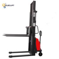 China Electric Lifting Semi Electric Pallet Stacker 25mm Ground Clearance 650KG Load Capacity for sale