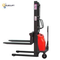 China Electric Lifting Semi Electric Pallet Stacker 25mm Ground Clearance 650KG Load Capacity for sale