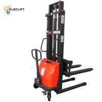 China Electric Lifting Semi Electric Pallet Stacker 25mm Ground Clearance 650KG Load Capacity for sale